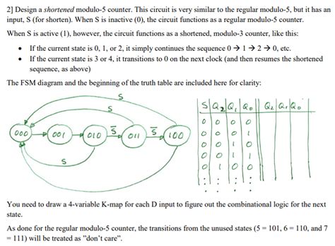 Solved Design A Shortened Modulo Counter This Circuit Chegg