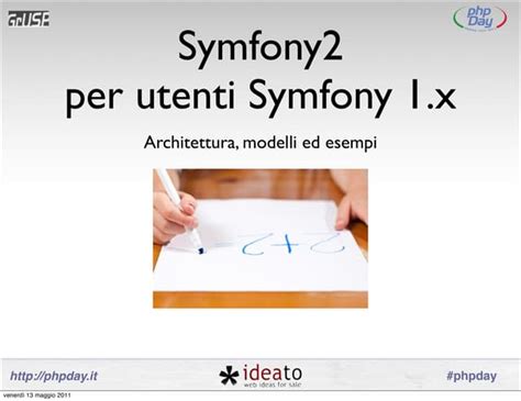 Symfony2 Per Utenti Symfony 1x Architettura Modelli Ed Esempi Ppt