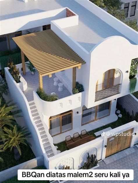 Rumah Bergaya Mediterania Fasad Rumah Modern Rumah Arsitektur Modern Desain Rumah