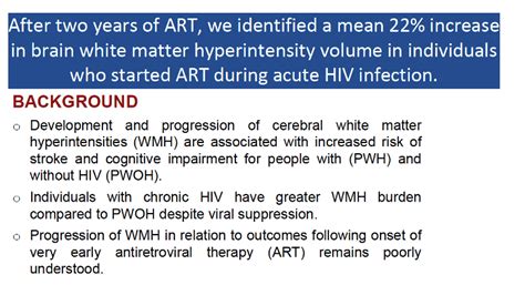 Brain White Matter Hyperintensity Accumulation In An Acute Hiv Cohort