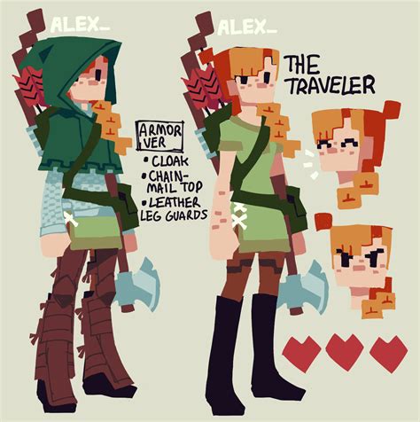 Alex Minecraft Drawn By Thenoodleonebadnoodle Danbooru
