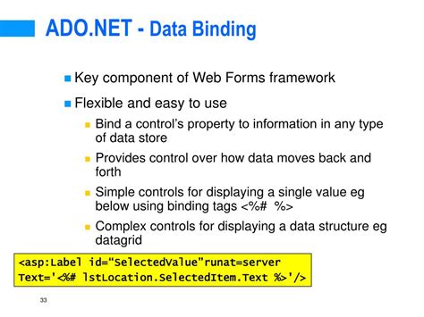 Ppt Introduction To Adonet Powerpoint Presentation Free Download