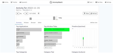 How To Track Your Screen Time On Linux With Activitywatch
