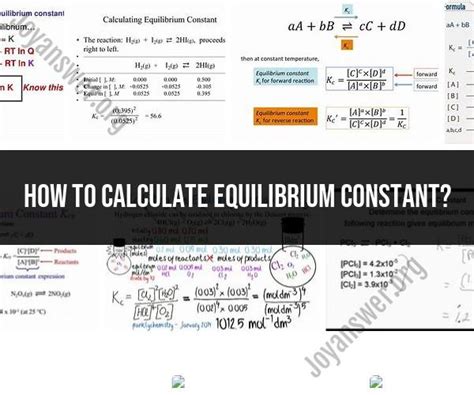 Calculating Equilibrium Constant Chemistry Insights