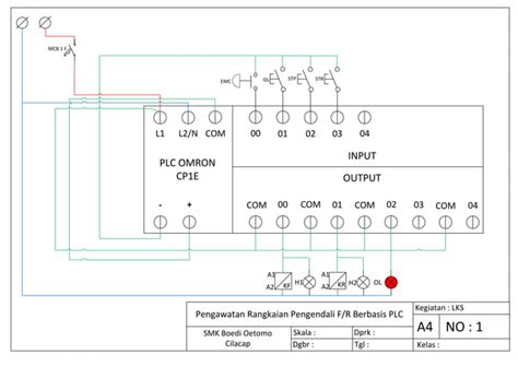 WIRING PLC Forward Reverse Motor Putar Kanan Dan Kiri PDF