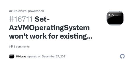 Set Azvmoperatingsystem Wont Work For Existing Vms · Issue 16711