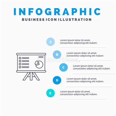 Presentation Analytics Business Chart Graph Marketing Report Line Icon With 5 Steps