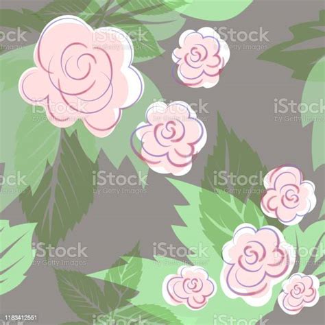 우아한 꽃 무늬 베이지 색 배경에 장식 섬세한 장미 원활한 벡터 배경 결혼식에 대한 스톡 벡터 아트 및 기타 이미지 결혼식