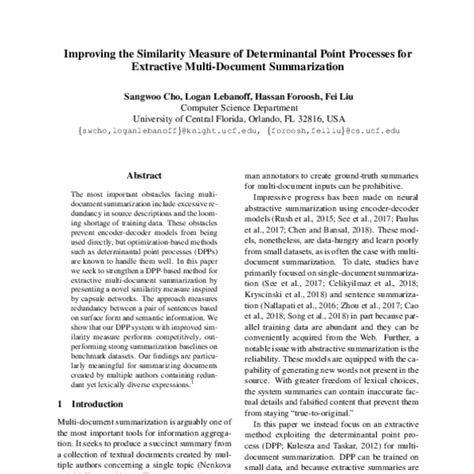 Improving The Similarity Measure Of Determinantal Point Processes For Extractive Multi Document