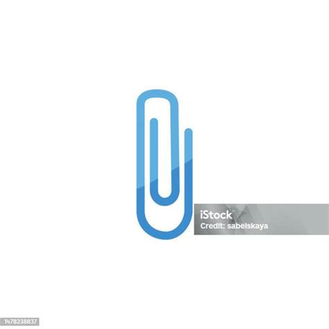 파란색 플라스틱 종이 클립 문구 평면 스타일 벡터 일러스트 레이 션 고정시킴에 대한 스톡 벡터 아트 및 기타 이미지 고정시킴 교육 그림자 Istock