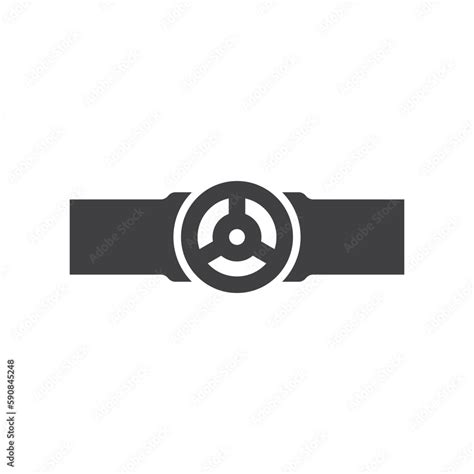 Gas Pipeline Vector Icon Tube Flat Sign Design Piping Icon Pipeline Symbol Pictogram UX UI