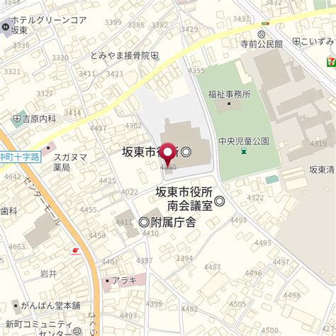茨城県坂東市岩井4365 の地図 Mapfan
