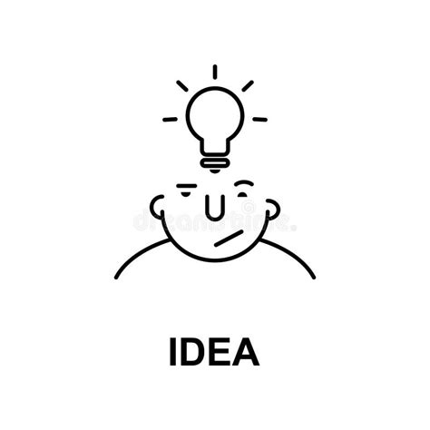 Idea On Mind Multi Color Style Icon Simple Thin Line Outline Vector Of What Is In Your Mind