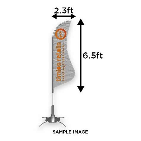 Shark Fin Pvc Beach Flag At ₹ 1780piece Promotional Flags In