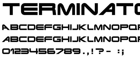 Terminator Real Nfi Font Techno Sci Fi