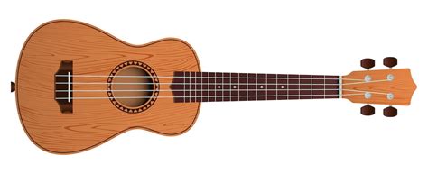 Premium Vector Ukulele In A Top View Realistic Vector Illustration