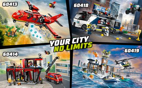 LEGO City Estación de Bomberos con Camión de Bomberos Juego de Bomberos ...