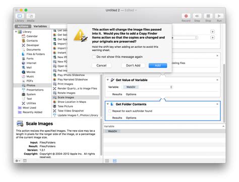 Batch Photo Resize With Mac Osx Automator Gads Ramblings