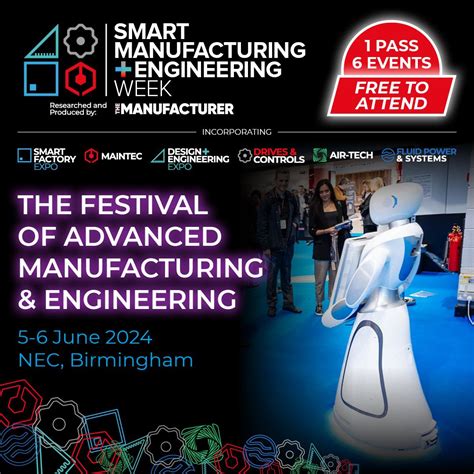 Smart Manufacturing Week On Linkedin Smart Manufacturing And Engineering Week 2024 Nec Birmingham