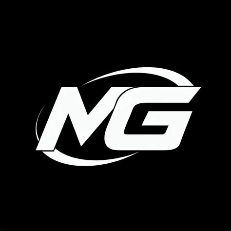 Bold Geometric Gl Monogram Logo Design On Black Background Monogram Playground