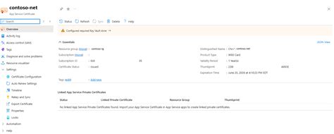 Attempting To Import An App Service Certificate Into Key Vault Fails With The Parameter