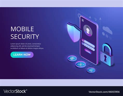 Mobile Security Concept Royalty Free Vector Image