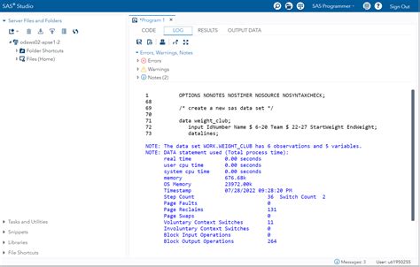 Getting Started With Sas Studio Overview Learn Sas Code