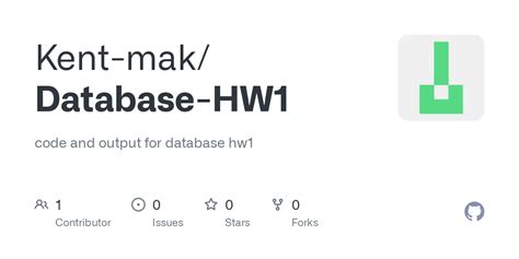 Github Kent Makdatabase Hw1 Code And Output For Database Hw1