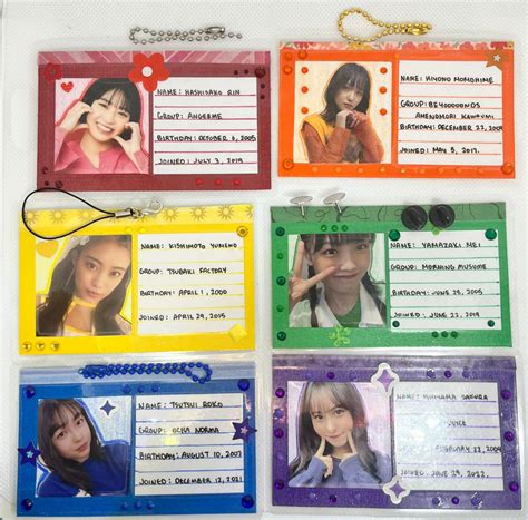 Hello Project Handmade Oshi Id Card Etsy
