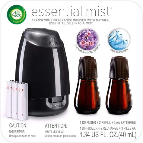Air Wick Essential Mist Essential Oil Diffuser Diffuser 2 Refills Lavender And Almond