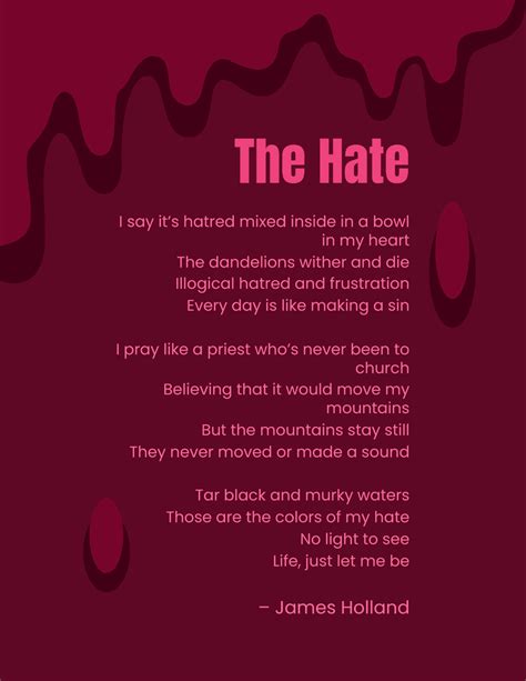 Free Poetry Templates And Examples Edit Online And Download