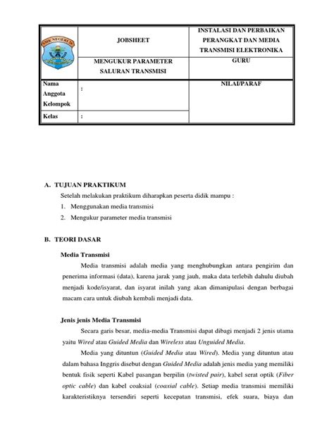 Format Jobsheet Pdf