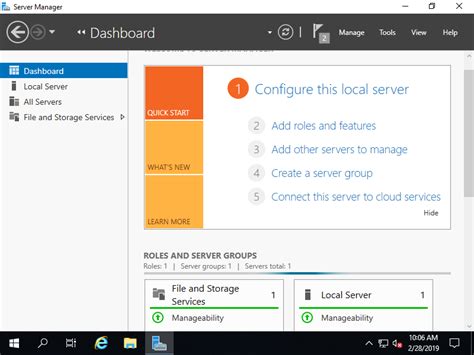 Windows Server 2019 Active Directory Install Server World