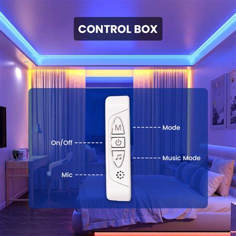 Tecphile 4 Pin Dual Rgb Led Strip Light Controller With Remote Concept Kart