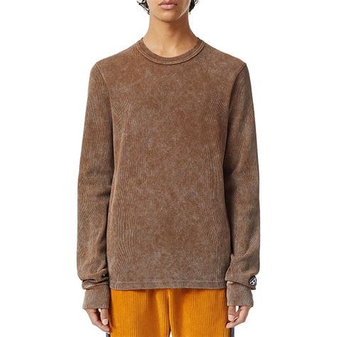 【楽天市場】 Diesel ディーゼル メンズ ストーンウォッシュ加工 リブt ロンt 長袖tシャツ カットソー【t Ribber】【サイズxxl】【ブラウン】die M T F4 403
