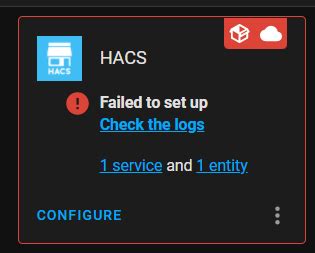 Help Me Resolve HACS Error Third Party Integrations Home Assistant Community