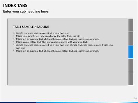 Index Tabs For Powerpoint Ppt Slides