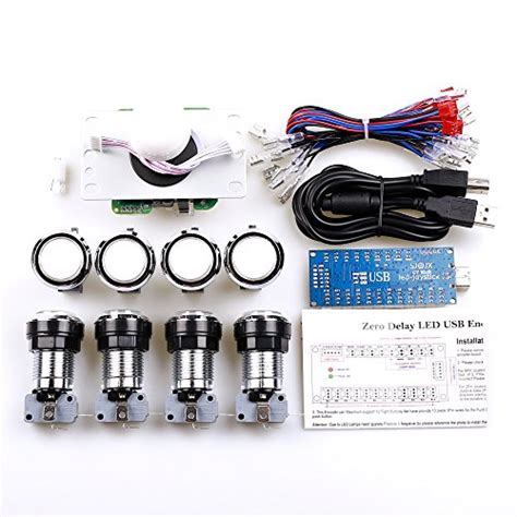 Buy Easyget Zero Delay Pc Arcade Game DIY Parts Kit X Pin Way Joystick X Chrome