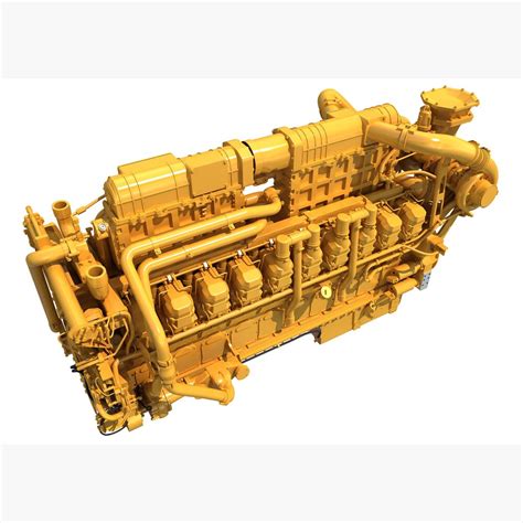 2017 대형 산업용 엔진 3d 모델 다운로드 엔진 On