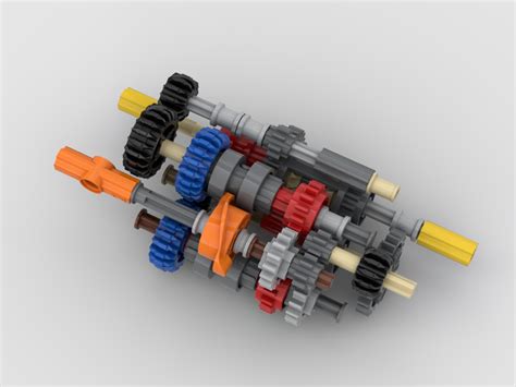 Lego Moc Remote Controlled 4 Speed Awd Gearbox With Perfect Gear Ratios By Hdegroot