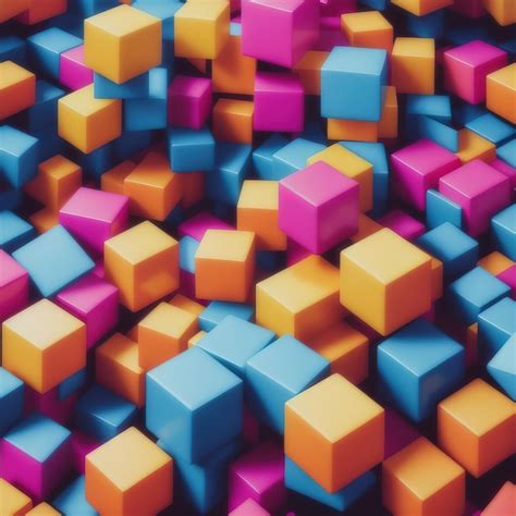 Premium Ai Image Abstract Cubes Background Generative Ai