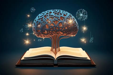 Premium Ai Image Innovative Brain Above Open Book Creative Thinking