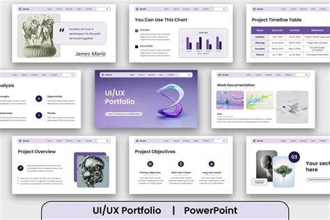 Ui Ux Portfolio Powerpoint 471570 Templatemonster