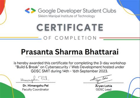 Webdevelopment Html Css Gdse Smit Certificate