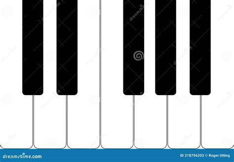 3 Octave Piano Keyboard Illustration 29610246