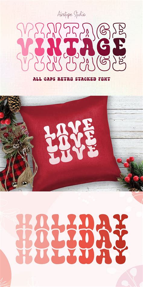 Vintage Stacked Retro Stacked Font