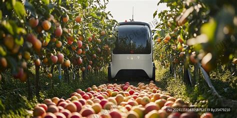Ai创作图现代化果园 苹果反光膜农业科技 智能化农业 智能温室番茄栽培 智造农业 无人驾驶小火车 高科技农产品 自动化农场 无人驾驶巴士 现代果业 果园运输 新型果业 果园科技 采摘苹果果库
