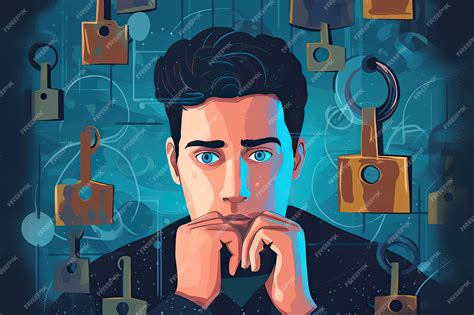 Premium Ai Image A Thoughtful Man Contemplating Ethical Dilemmas In Data Privacy And Ai Data
