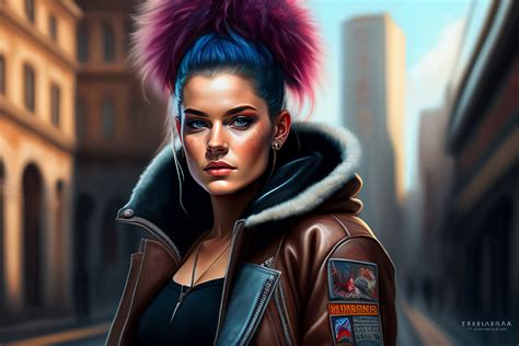 Lexica Cute Punk Rock Girl Mad Max Jacket Renaissance Cables On