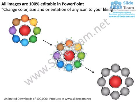 Circular Progress Graph 9 Stages Powerpoint Templates 0712 Ppt